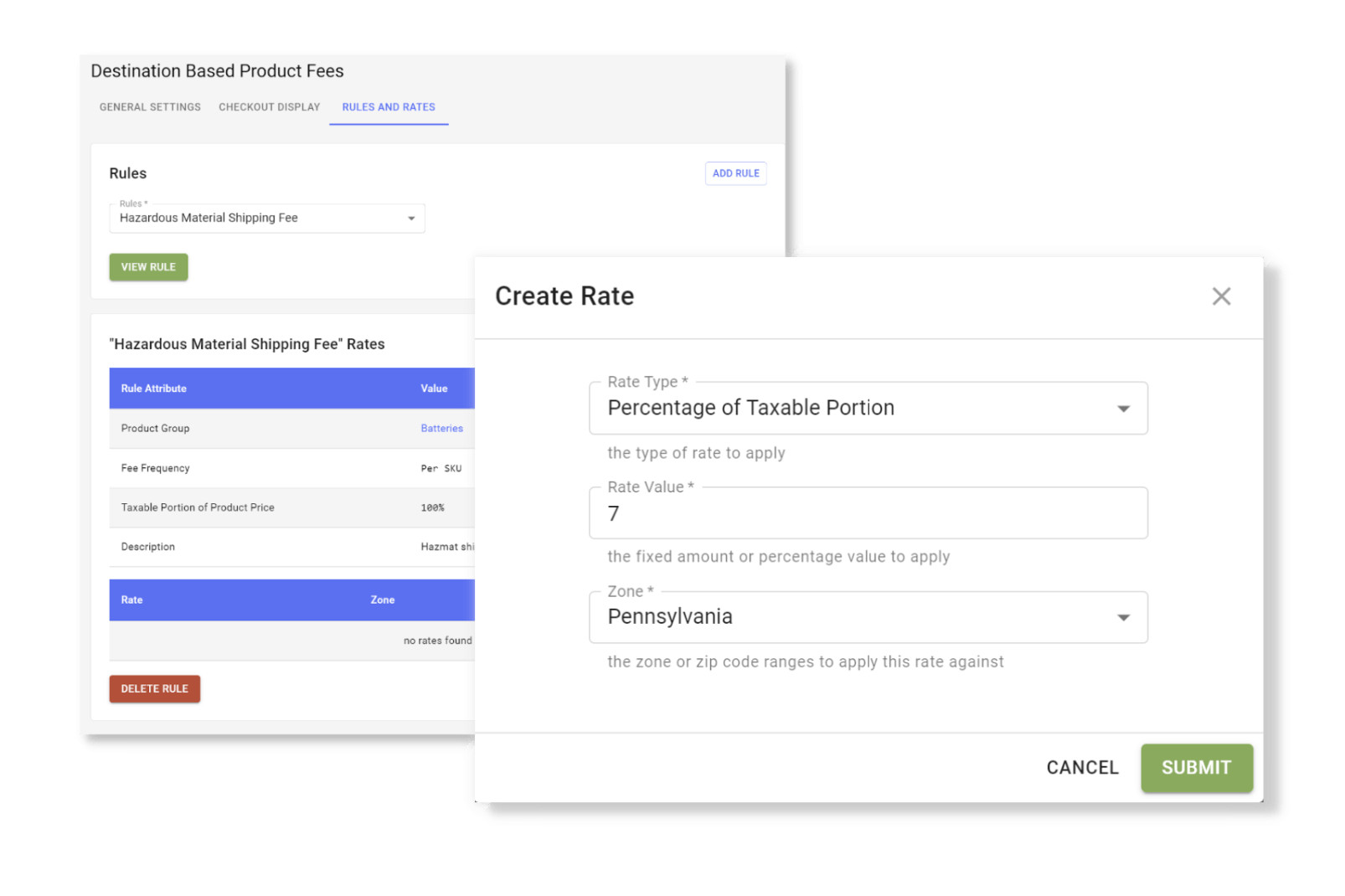 Destination Based Product Fees | BigCommerce Checkout